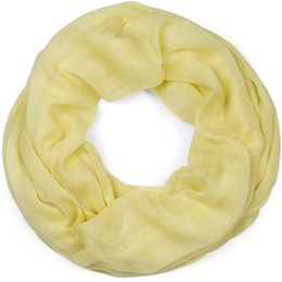 Loop styleBREAKER "Loop mit Glitzer unifarben", Damen, gelb, Obermaterial: 100% Viskose CV., Modisch, Modet&uuml;cher Loop