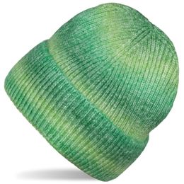 Strickm&uuml;tze styleBREAKER "Strickm&uuml;tze Ombr&eacute;", Damen, gr&uuml;n (dunkelgr&uuml;n, gr&uuml;n), Obermaterial: 80% Polyacryl PAN. 20% Wolle WO., Modisch, M&uuml;tzen Strickm&uuml;tze