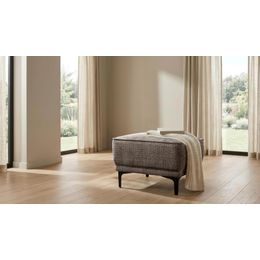 Polsterhocker OTTO HOME "Oland", grau, B:56cm H:45cm T:58cm, 100% Polyester, Hocker, Polsterhocker, passend zur Serie OLAND