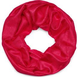 Loop styleBREAKER "Seidiger Einfarbiger Loop Glitzer", Damen, rot, Obermaterial: 100% Viskose CV., Modisch, Modet&uuml;cher Loop