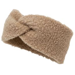 Stirnband styleBREAKER "Stirnband in Teddyfell Optik", Damen, braun (hellbraun), Obermaterial: 100% Viskose CV., Modisch, M&uuml;tzen Stirnband