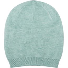 Strickm&uuml;tze styleBREAKER "Feinstrick Beanie M&uuml;tze Uni Doppellagig", Damen, gr&uuml;n (mint), Obermaterial: 80% Polyacryl PAN. 20% Wolle WO., Modisch, M&uuml;tzen Strickm&uuml;tze