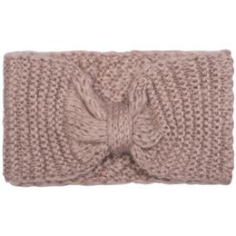 Stirnband styleBREAKER "Strick Stirnband mit Reiskorn Strickmuster", Damen, rosa (altrose), Obermaterial: 100% Polyester PES., Modisch, M&uuml;tzen Stirnband