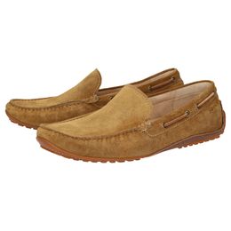 Slipper Sioux "Callimo", Herren, Gr. 41.5 (UK 7 1/2), braun, Obermaterial: 50% Kalbsveloursleder CAVL. 50% Kalbsnappaleder CANA. 100% Gummi rubber., Schuhe Slipper
