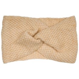 Stirnband styleBREAKER "Strick Stirnband Waffelpatent Muster", Damen, beige, Obermaterial: 100% Polyacryl PAN., Modisch, M&uuml;tzen Stirnband