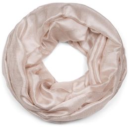 Loop styleBREAKER "Seidiger Einfarbiger Loop", Damen, beige, Obermaterial: 100% Viskose CV., Modisch, Modet&uuml;cher Loop
