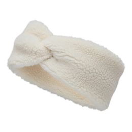 Stirnband styleBREAKER "Teddyfleece Stirnband", Damen, wei&szlig; (creme, wei&szlig;), Obermaterial: 100% Viskose CV., Modisch, M&uuml;tzen Stirnband