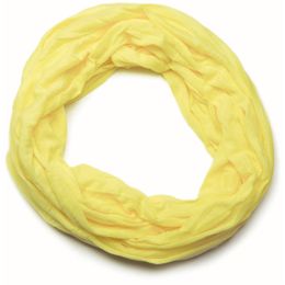 Loop styleBREAKER "Jersey Loop in Crash Optik", Damen, gelb, Obermaterial: 80% Viskose CV. 20% Baumwolle CO., Modisch, Modet&uuml;cher Loop