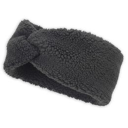 Stirnband styleBREAKER "Teddyfleece Stirnband", Damen, schwarz, Obermaterial: 100% Viskose CV., Modisch, M&uuml;tzen Stirnband
