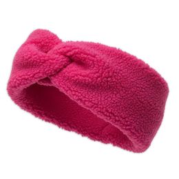 Stirnband styleBREAKER "Teddyfleece Stirnband", Damen, pink, Obermaterial: 100% Viskose CV., Modisch, M&uuml;tzen Stirnband
