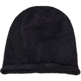 Strickm&uuml;tze styleBREAKER "Oversize Strickbeanie mit Rollrand", Damen, schwarz, Obermaterial: 4% Elasthan EL. 30% Polyacryl PAN. 66% Polyester PES., Modisch, M&uuml;tzen Strickm&uuml;tze