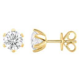 Paar Ohrstecker ONE ELEMENT "Ohrstecker Ohrringe aus 585 Gold", gold, Ohrringe, Damen, Damen, 2 VS = sehr kleine Einschl&uuml;sse mit Diamanten, Diamanten Gelbgold 585 Gold, Diamanten, Gelbgold 585, Gold, mit 2 Lab Grown Diamanten 2 ct