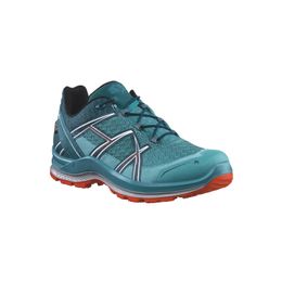 Wanderschuh HAIX "Black Eagle Adventure 46055 GTX Ws", Damen, Gr. 4,5, blau (blau, bunt), Obermaterial: 100% sonstige Fasern AF., Schuhe Wanderschuh