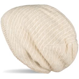 Strickm&uuml;tze styleBREAKER "Strick Beanie M&uuml;tze mit Thermo-Fleece", Damen, beige, 100% Polyacryl PAN. Futter: 100% Polyester PES., Modisch, M&uuml;tzen Strickm&uuml;tze