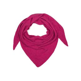 Dreieckstuch styleBREAKER "Strick Dreiecktuch Einfarbig", Damen, pink (fuchsia), Obermaterial: 10% Viskose CV. 5% Alpaka WP. 75% Polyacryl PAN. 10% Wolle WO., Modisch, Modet&uuml;cher