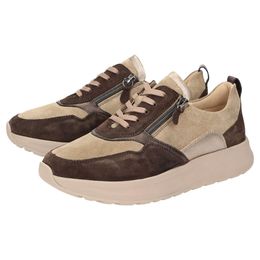Sneaker Sioux "Sunivla-702-J", Damen, Gr. 41 (UK 7), braun, Obermaterial: 50% Kalbsveloursleder CAVL. 50% Ziegenveloursleder GOVL. 100% Gummi rubber., Schuhe Sneaker