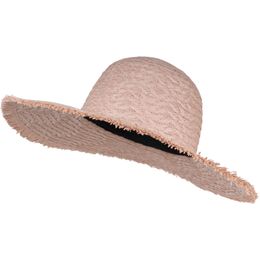Sonnenhut styleBREAKER "Papierstroh Sonnenhut Geflochten", Damen, rosa (rose), Obermaterial: 100% Papierstroh PAS., Modisch, H&uuml;te