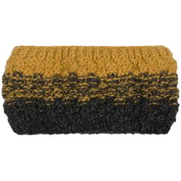 Stirnband styleBREAKER "2-Farbiges Ombr&eacute; Strick Stirnband", Damen, grau (anthrazit, cognac), Obermaterial: 85% Polyacryl PAN. 15% Polyamid PA., Modisch, M&uuml;tzen Stirnband