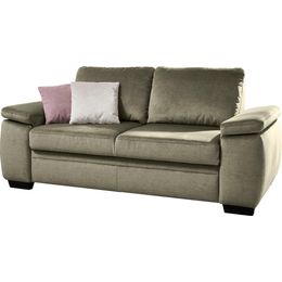 Schlafsofa DIE PLANBAR "MP-PD19021", gr&uuml;n (olive), B:196cm H:90cm T:100cm, 100% Polyester, Sofas, Schlafsofa, mit L&auml;ngsschl&auml;ferfunktion 140x210 cm