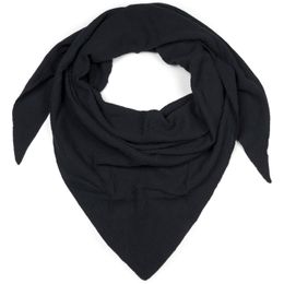 Dreieckstuch styleBREAKER "Musselin Dreiecktuch Einfarbig", Damen, schwarz, Obermaterial: 100% Baumwolle CO., Modisch, Modet&uuml;cher