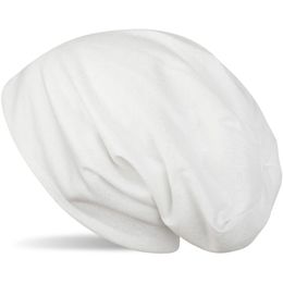 Beanie styleBREAKER "Beanie mit All Over Glitzer", Herren, wei&szlig;, Obermaterial: 100% Viskose CV., Modisch, M&uuml;tzen Beanie