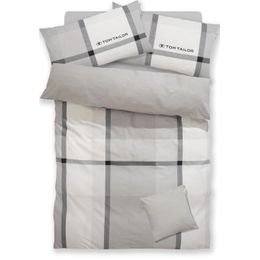 Bettw&auml;sche Tom Tailor HOME "Lenny in Gr. 135x200 oder 155x220 cm", grau, B/L: 135cm x 200cm, 1 Stk., 1 Stk., Renforc&eacute;, B/L: 80cm x 40cm, 3 Stk., Renforc&eacute;, Obermaterial: 100% Baumwolle, Bettw&auml;sche, Bettw&auml;sche, mit GRATIS-Zugabe: Kissenh&uuml;lle 1tlg., in Biber und Renforc&eacute; erh&auml;ltlich