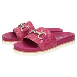 Pantolette Sioux "Libuse-702", Damen, Gr. 39 (UK 5 1/2), pink, Obermaterial: 100% Ziegenleder goatskin. 100% Gummi rubber., Schuhe Pantolette