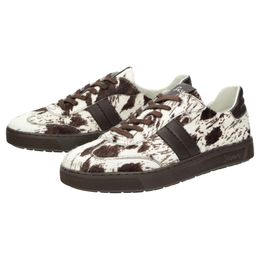Sneaker Sioux "Tedroso-DA-717", Damen, Gr. 38UK5, braun, Obermaterial: 80% Kuhfell cow. 20% Lammnappaleder LANA. 100% Gummi rubber., Schuhe Sneaker