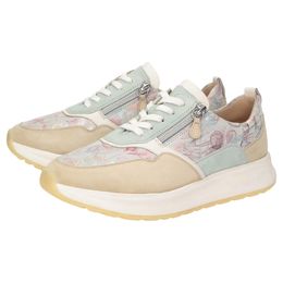 Sneaker Sioux "Sunivla-702-J", Damen, Gr. 38UK5, beige, Obermaterial: 50% Lammveloursleder LAVL. 50% Ziegenveloursleder GOVL. 100% Gummi rubber., Schuhe Sneaker