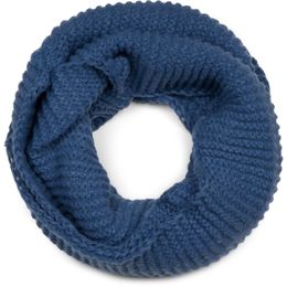 Loop styleBREAKER "Strick Loop Wellenmuster", Damen, blau, Obermaterial: 100% Polyacryl PAN., Modisch, Modet&uuml;cher Loop
