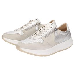 Sneaker Sioux "Sunivla-700-J", Damen, Gr. 37 (UK 4), grau, Obermaterial: 50% Lammveloursleder LAVL. 50% Ziegenleder goatskin. 100% Gummi rubber., Schuhe Sneaker
