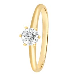 Diamantring ONE ELEMENT "Ring aus 585 Gold" Gr. 58, gold, Fingerringe, Damen, 58, 0,5, Gold, Diamantring, 1 Lab Grown Diamant 0,5 ct
