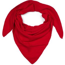 Dreieckstuch styleBREAKER "Musselin Dreiecktuch Einfarbig", Damen, rot, Obermaterial: 100% Baumwolle CO., Modisch, Modet&uuml;cher