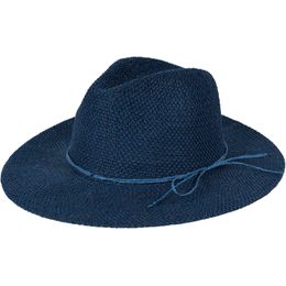Sonnenhut styleBREAKER "Panama Strohhut", Damen, blau (dunkelblau), Obermaterial: 100% Papierstroh PAS., Modisch, H&uuml;te