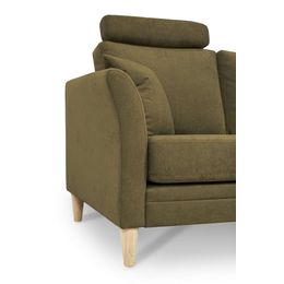 Kopfst&uuml;tze Home Affaire "Arellano", olive, B:55cm H:75cm T:22cm, Metall, Polsterauflagen, Kopfst&uuml;tze, ideale Erg&auml;nzung zum Sofa, Webstoff fein, Chenille