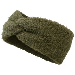 Stirnband styleBREAKER "Stirnband in Teddyfell Optik", Damen, gr&uuml;n (oliv), Obermaterial: 100% Viskose CV., Modisch, M&uuml;tzen Stirnband