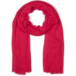 Schal styleBREAKER "Leichter Schal Einfarbig", Damen, rot, Obermaterial: 50% Viskose CV. 50% Baumwolle CO., Modisch, Modet&uuml;cher Schal