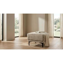 Polsterhocker OTTO HOME "Oland", grau (light grau), B:56cm H:45cm T:58cm, 100% Polyester, Hocker, Polsterhocker, passend zur Serie OLAND