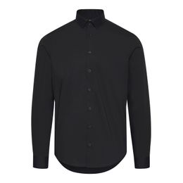 Businesshemd Casual Friday "Businesshemd CFViggo", Herren, Gr. XL, N-Gr, schwarz, Obermaterial: 97% Baumwolle CO. 3% Elasthan EL., Hemden