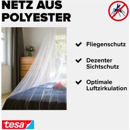 Insektenschutz-Vorhang Tesa "Insect Stop Comfort Fliegennetz", wei&szlig; (gewebe: wei&szlig;), Insektenschutzgitter, Moskitonetz