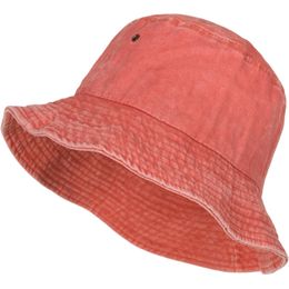 Fischerhut styleBREAKER "Fischerhut in Washed Optik", Damen, braun (terracotta), Obermaterial: 100% Baumwolle CO., Modisch, H&uuml;te