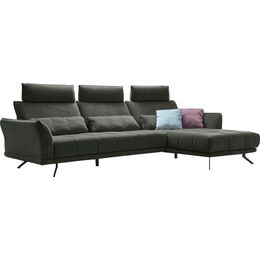 Ecksofa DIE PLANBAR "MP-IN20041 L-Form", gr&uuml;n (olive), B:285cm H:84cm T:178cm, 100% Polyester, Sofas, Ecksofa, optional Sitztiefenverstellung und Kopfst&uuml;tzen
