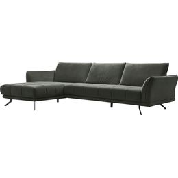 Ecksofa DIE PLANBAR "MP-IN20041 L-Form", gr&uuml;n (olive), B:285cm H:84cm T:178cm, 100% Polyester, Sofas, Ecksofa, optional Sitztiefenverstellung und Kopfst&uuml;tzen