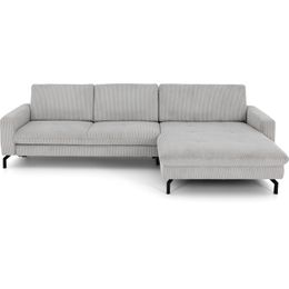 Ecksofa DIE PLANBAR "MP-IN20110 L-Form mit Kaltschaum-Polsterung", grau, B:302cm H:87cm T:178cm, 100% Polyester, Sofas, Ecksofa, optional mit Funktionen erh&auml;ltlich