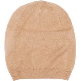Strickm&uuml;tze styleBREAKER "Feinstrick Beanie M&uuml;tze Uni Doppellagig", Damen, braun (camel), Obermaterial: 80% Polyacryl PAN. 20% Wolle WO., Modisch, M&uuml;tzen Strickm&uuml;tze