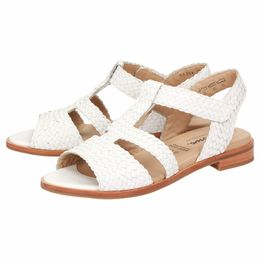 Sandale Sioux "Cosinda-702", Damen, Gr. 37 (UK 4), wei&szlig;, Obermaterial: 100% Ziegenleder goatskin. 100% Gummi rubber., Schuhe Sandale