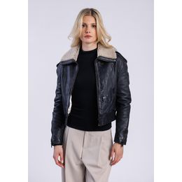 Lederjacke Freaky Nation "Page-FN", Damen, Gr. L(40), schwarz, Oberstoff: 100% Leder. Futter: 100% Polyester, normal, Jacken