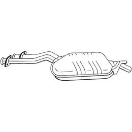BOSAL Mittelschalld&auml;mpfer 175191 f&uuml;r Mercedes