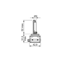 Bosch Gl&uuml;hlampe, Hauptscheinwerfer 1987302912 D3S (Gasentladungslampe)