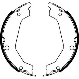 TRISCAN Bremsbackensatz, Feststellbremse 810043019 f&uuml;r HYUNDAI